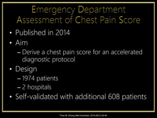 Chest pain scores | PPTX