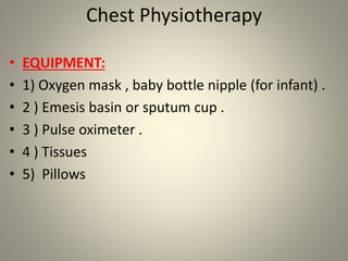 Chest Physiotherapy.. Dr.Padmesh | PPTX