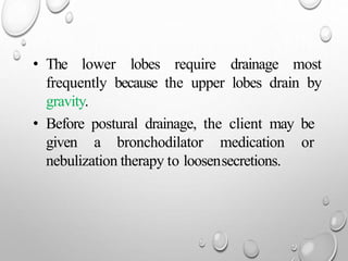 Chest physiotherapy | PPTX
