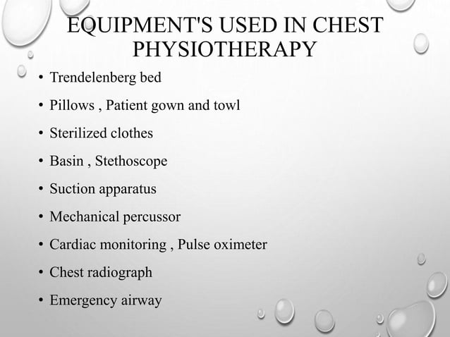 Chest Physiotherapy