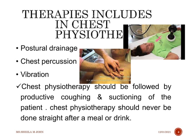 Chest physiotherapy | PPTX | Physical Therapy | Wellness