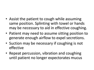 Chest physiotherapy, | PPT