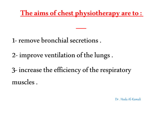 chest physiotherapy for nursing students.pptx | Physical Therapy | Wellness