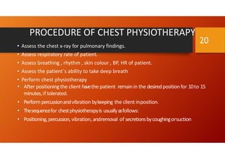 CHEST PHYSIOTHERAPY (MPP pdf).Ghana Baptist Universitypdf | PPT