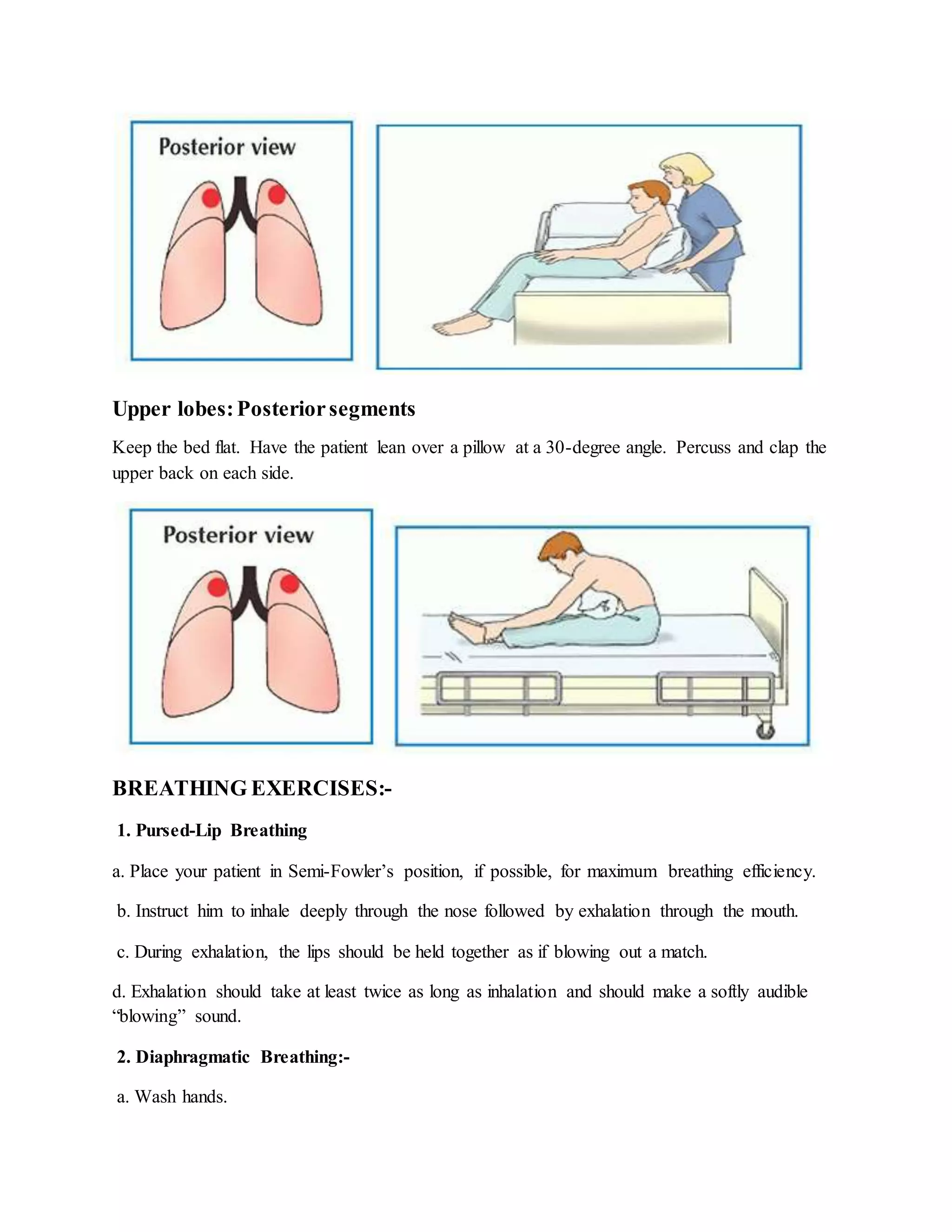 Chest physiotherapy procedure | DOCX | First Aid | Injuries