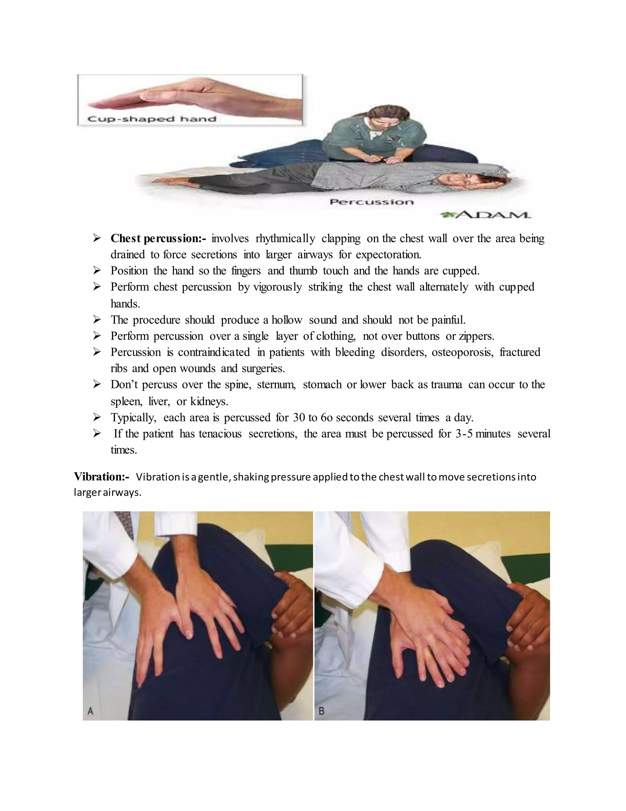 Chest physiotherapy procedure | DOCX