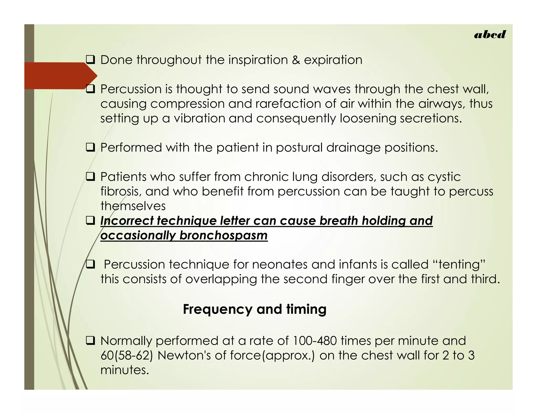 Chest physiotherapy | PDF