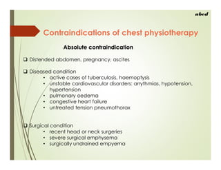 Chest physiotherapy | PDF