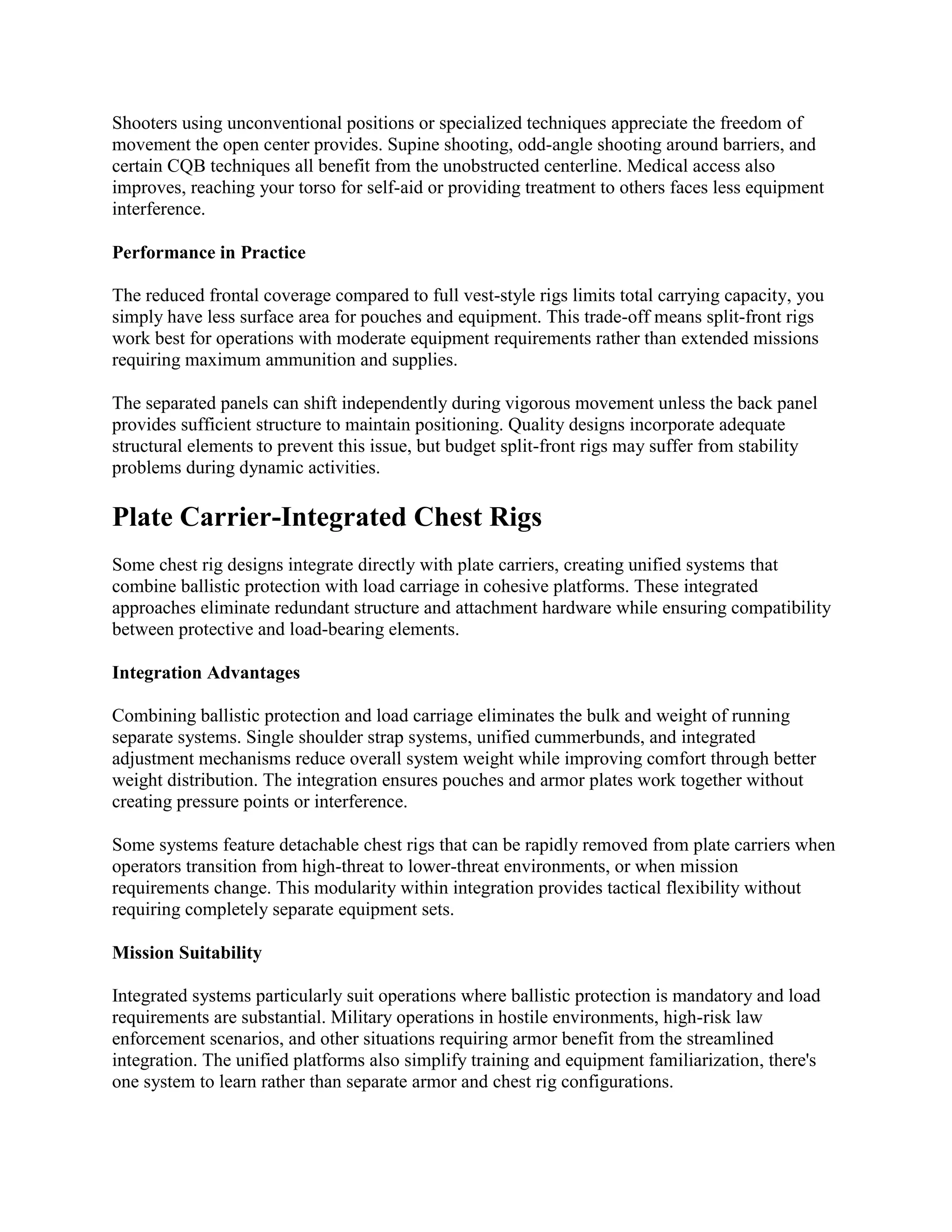 Chest Rig Types Breakdown: Features, Uses, and Performance | PDF