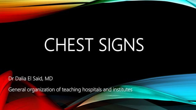 Chest signs | PPT