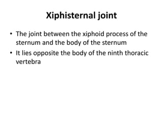 Chest Surface Anatomy-Lec 14.ppChest Surface Anatomy-Lec 14tx | PPTX