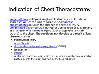 Mr. Ali Mushtaq Chest Thoracostomy.pptx. | PPT