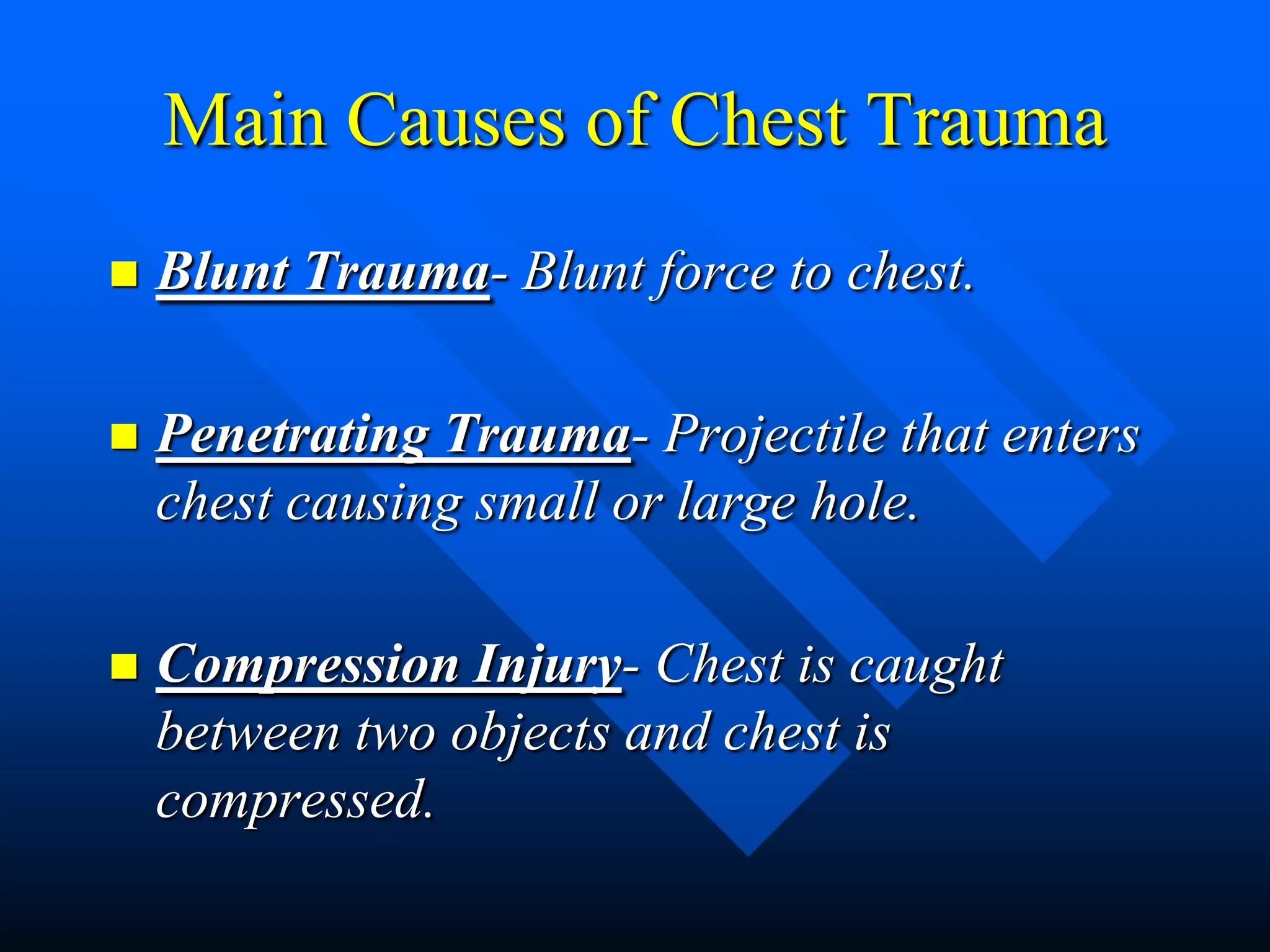 Chest trauama | PPTX
