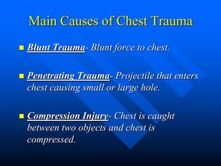 Chest trauama | PPTX