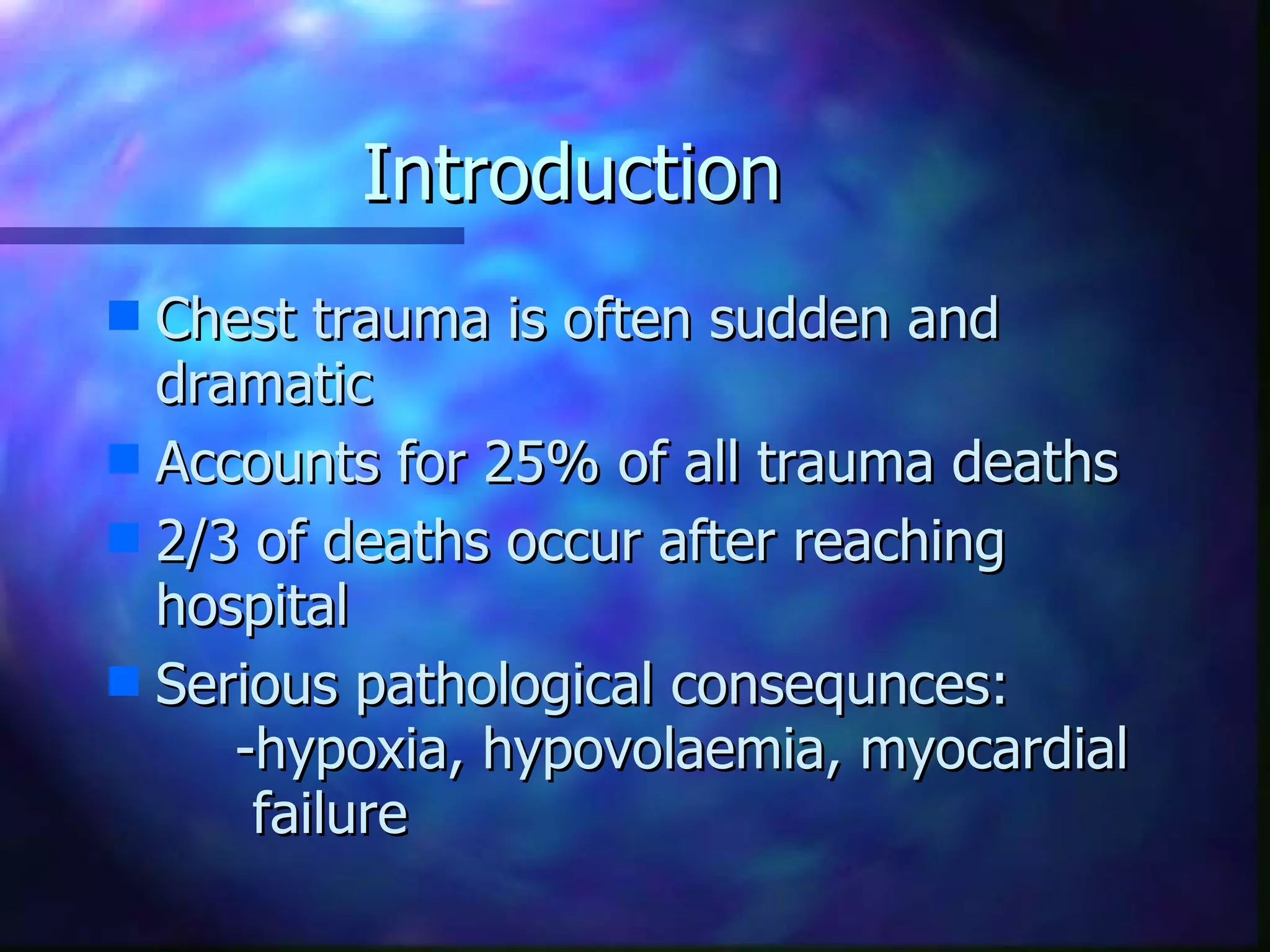 Chest trauma | PPT