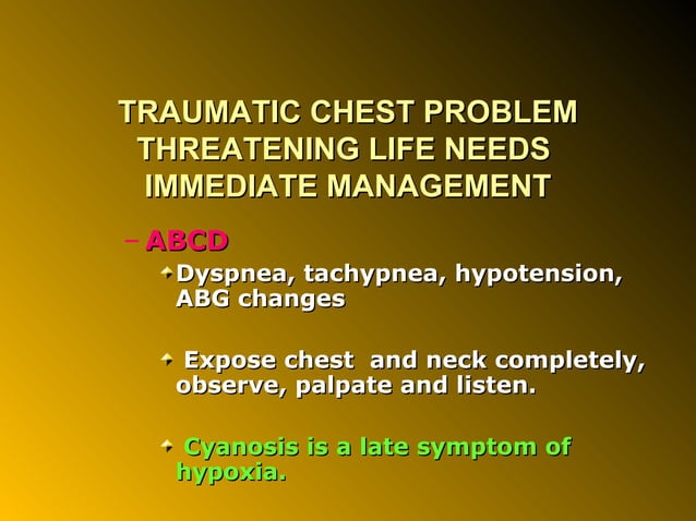 Chest trauma | PPT