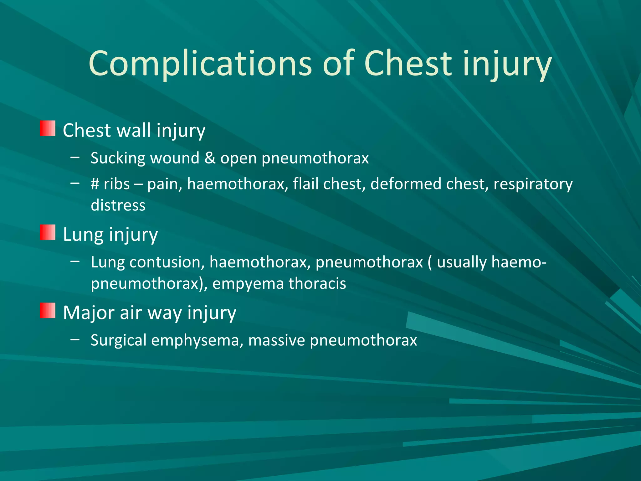 Chest trauma | PPT