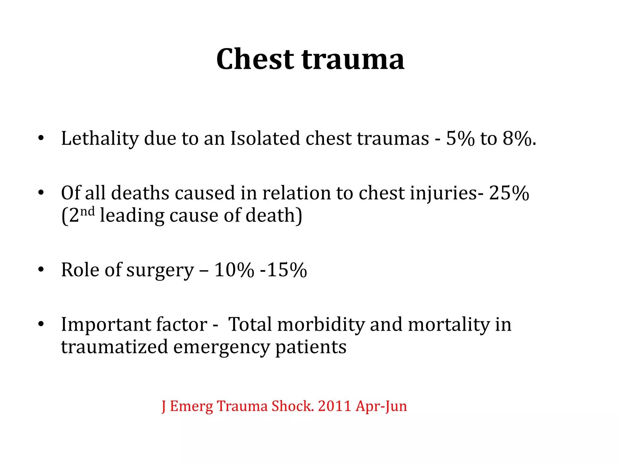 Chest trauma | PPTX