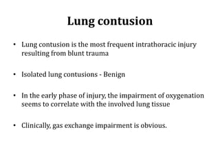 Chest trauma | PPTX