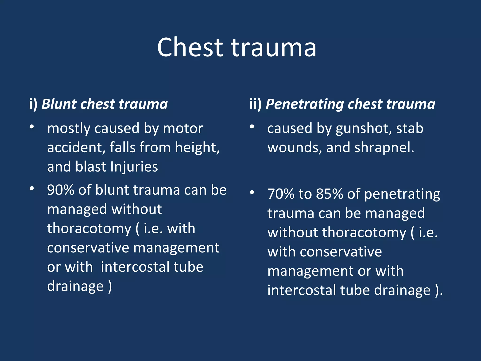 Chest Trauma | PPT