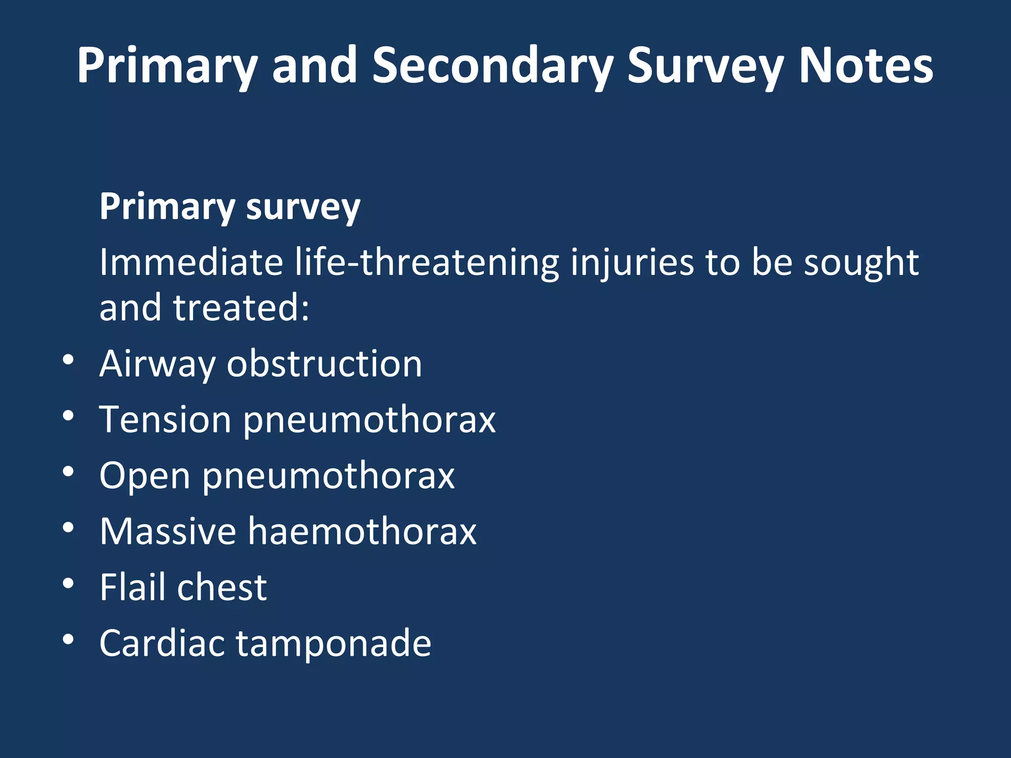Chest Trauma | PPT