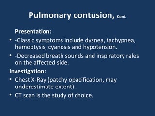 Chest Trauma | PPT