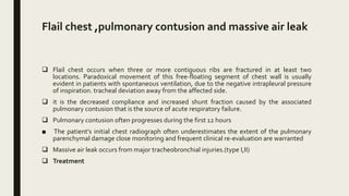 Chest trauma | PPTX