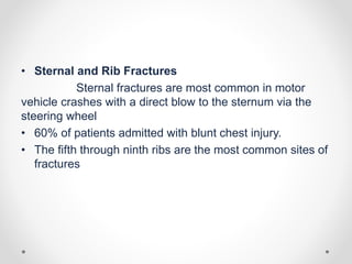 Chest trauma | PPTX