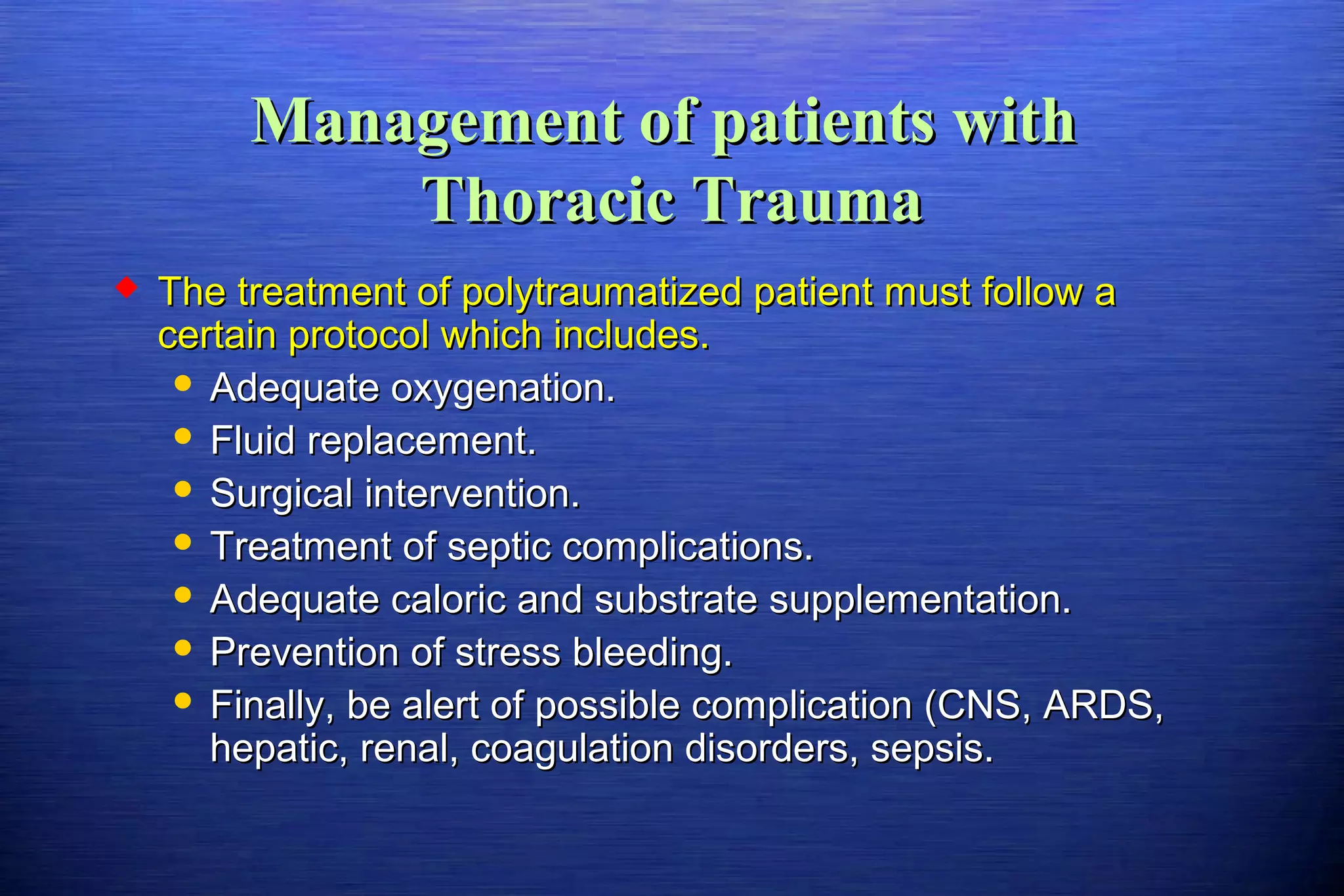 Chest trauma | PPT