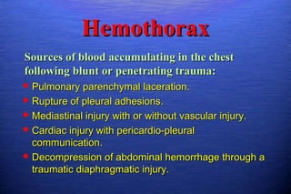 Chest trauma | PPT