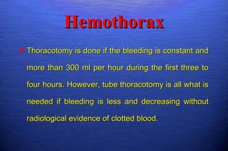 Chest trauma | PPT