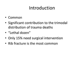 Chest trauma | PPTX