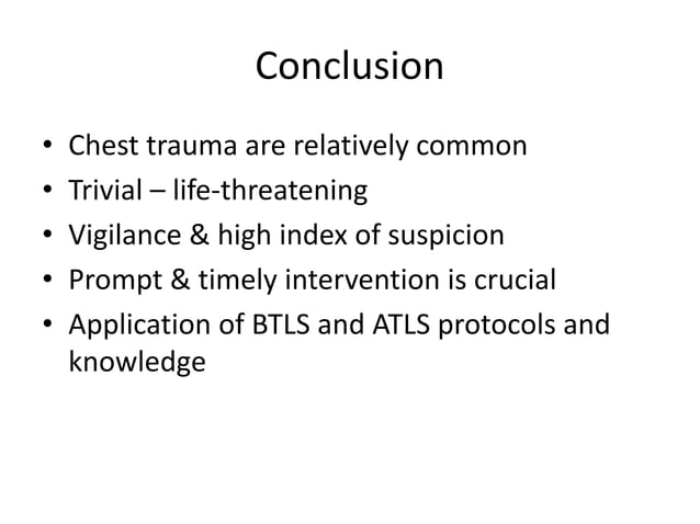 Chest trauma | PPT