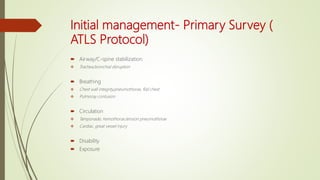 Chest trauma | PPTX