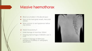Chest trauma | PPTX