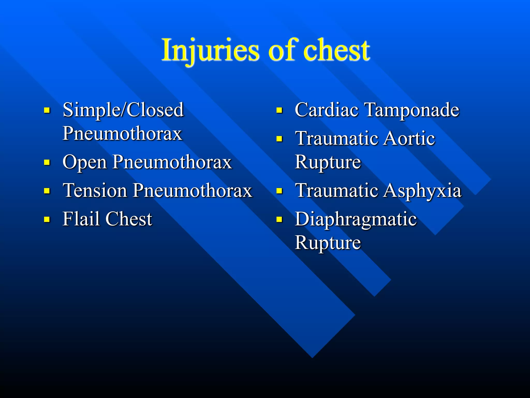 Chest trauma | PDF