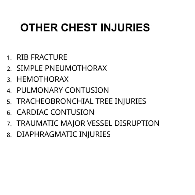 chest trauma Critical Care topic for medical | PDF
