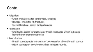CHEST TRAUMA/ THORACIC TRAUMA or injury pptx | PPTX