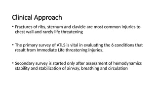 CHEST TRAUMA/ THORACIC TRAUMA or injury pptx | PPTX