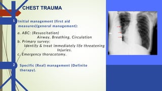 CHEST TRAUMA and Thoracic outlet syndrome- AMRAN UN.pptx