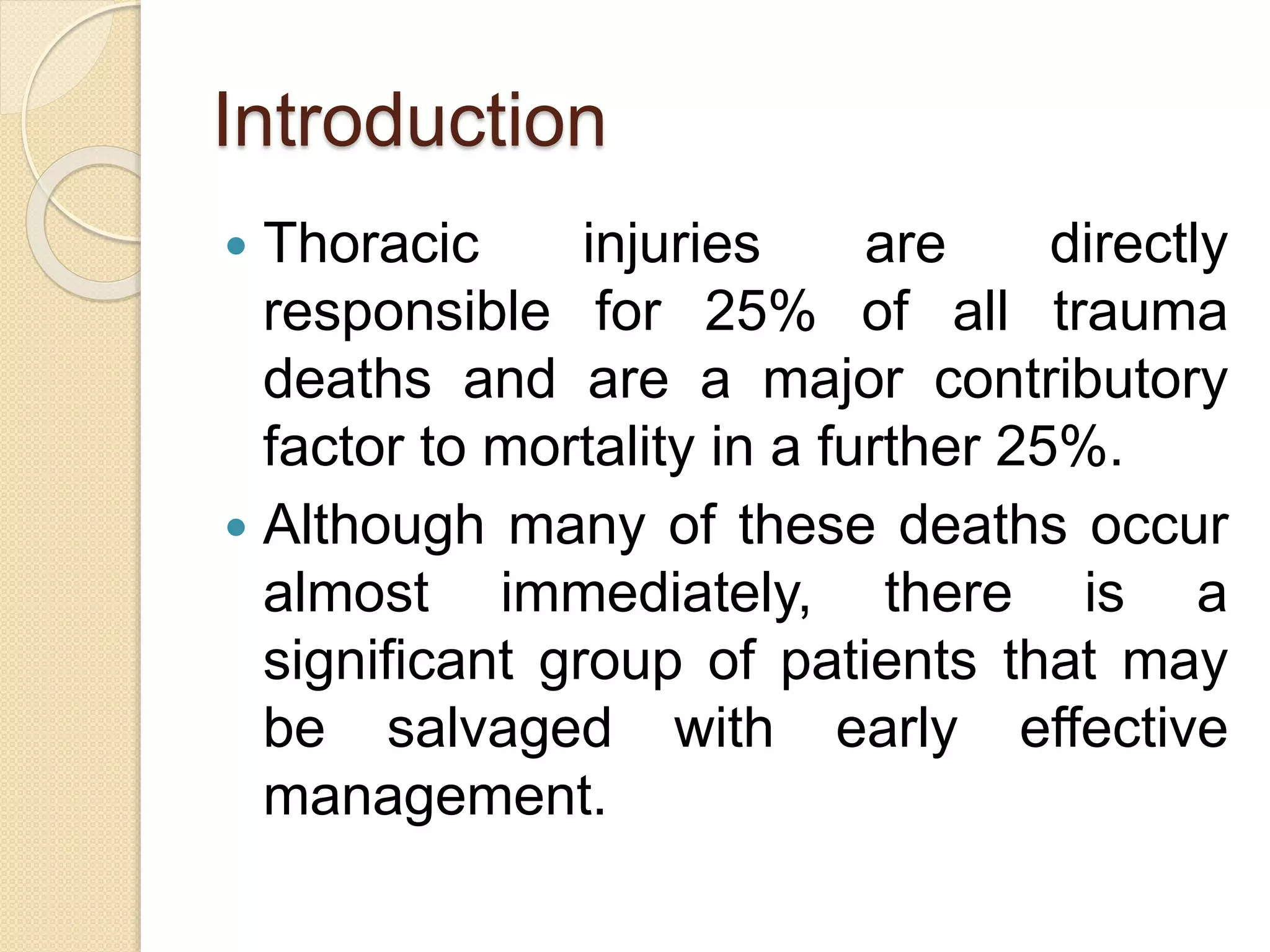 Chest trauma seminar | PPTX