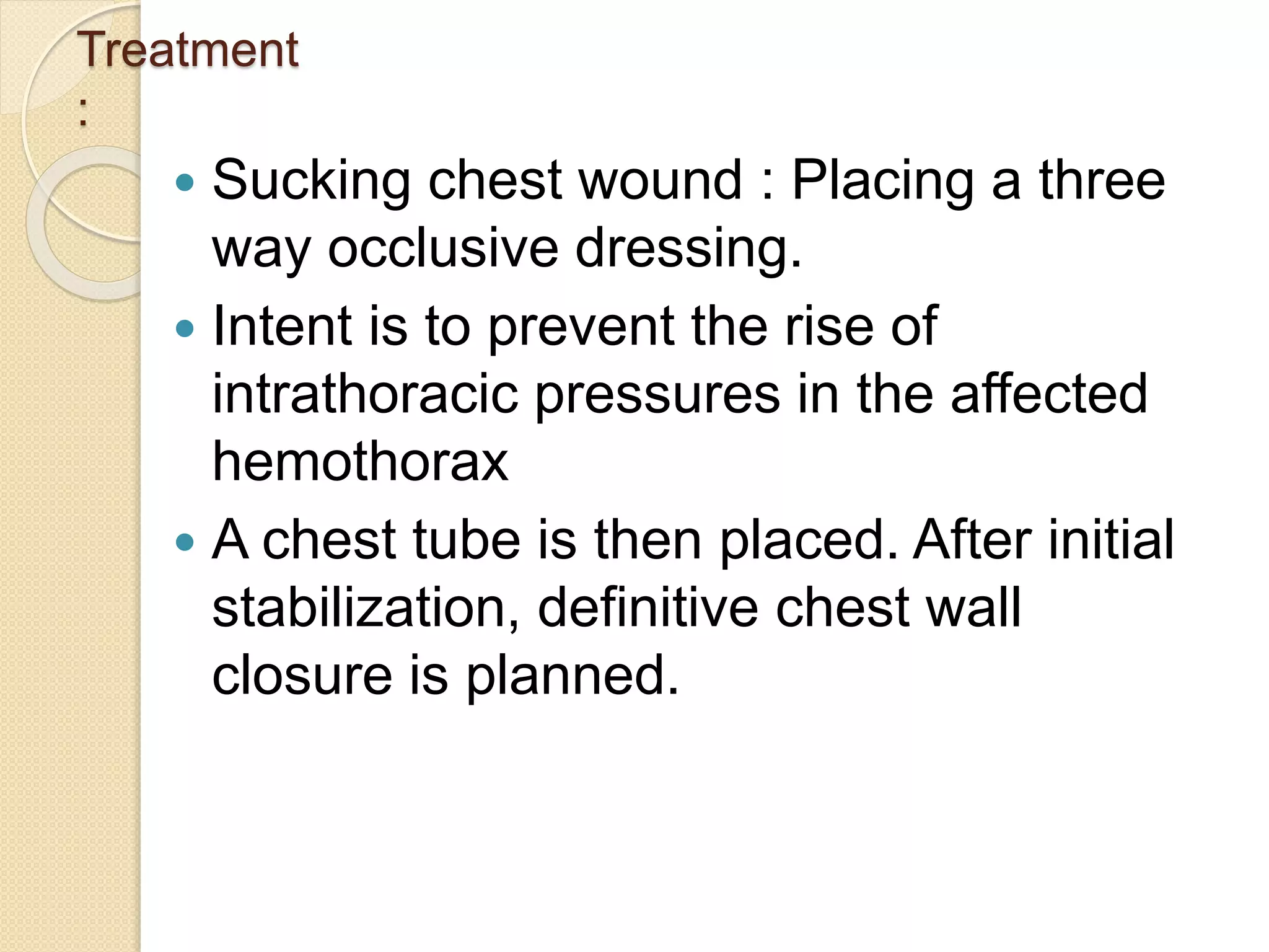 Chest trauma | PPTX