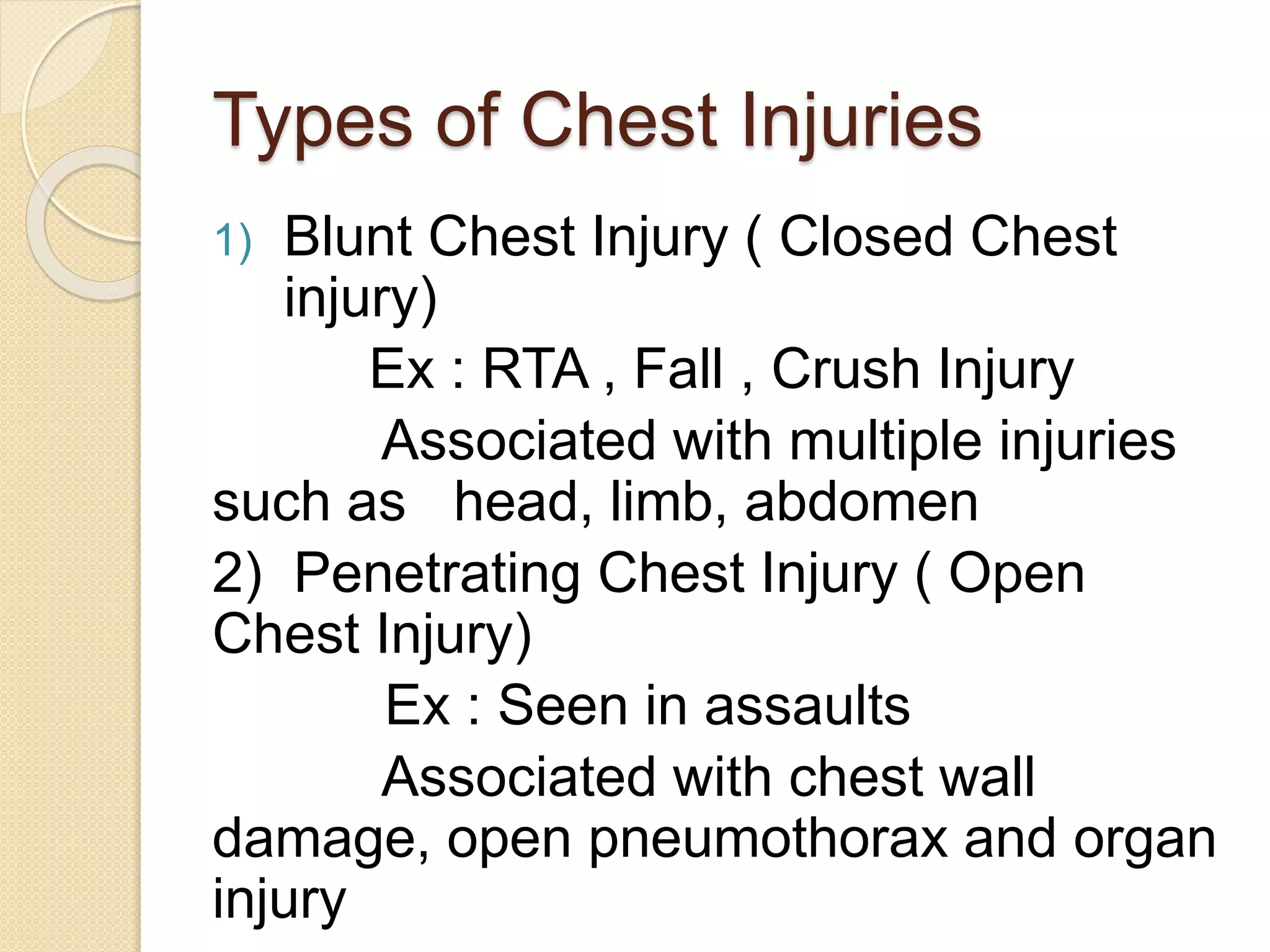 Chest trauma | PPTX