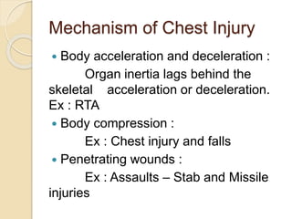 Chest trauma | PPTX