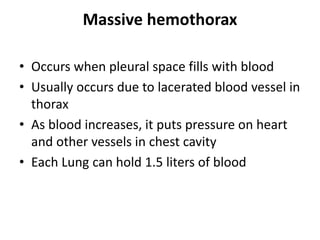 Chest trauma (Emergency Medicine) | PPTX