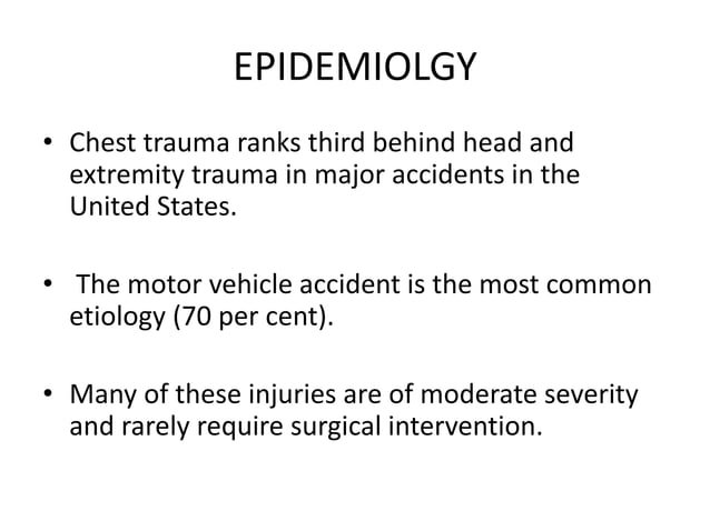 Chest trauma (Emergency Medicine) | PPTX