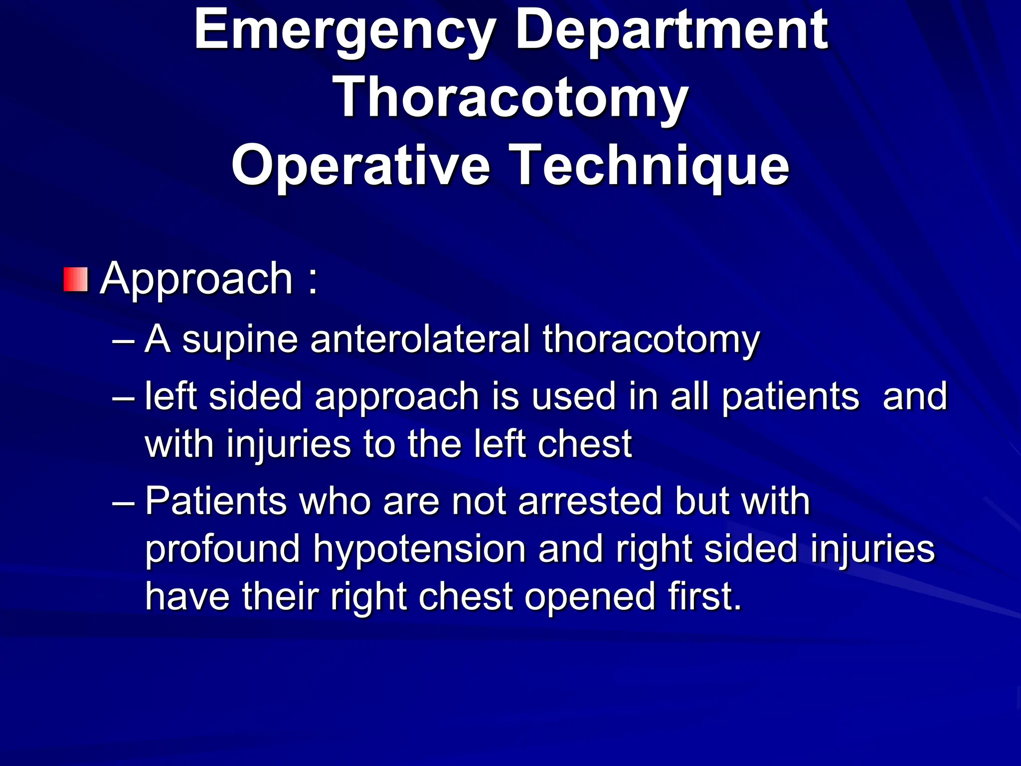 Chest trauma and indication for thoracotomy.ppt | Death, Injury, or Military Conflict ...