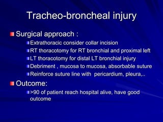 Chest trauma and indication for thoracotomy.ppt