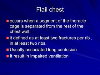 Chest trauma and indication for thoracotomy.ppt
