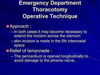 Chest trauma and indication for thoracotomy.ppt